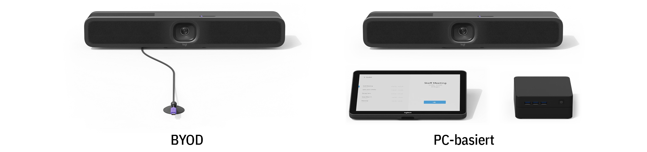 Logitech MeetUp 2 video conference camera with AI functions for small ...