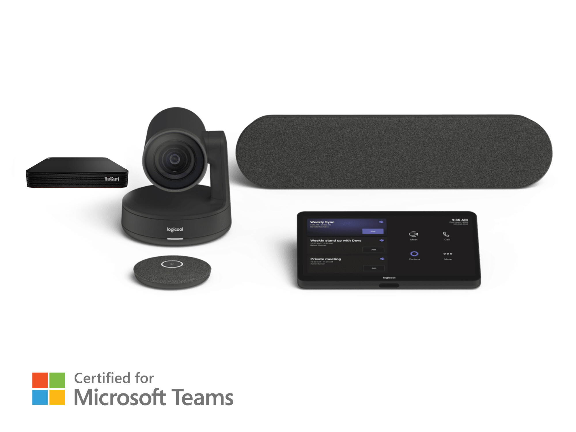 Logitech Tap Room Solution for Microsoft Teams with Lenovo ThinkSmart