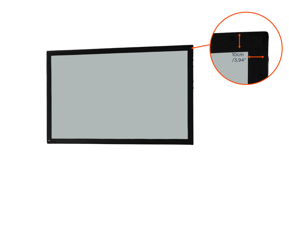 Toile 305 x 190 cm - Rétroprojection pour Ecran de projection sur Cadre